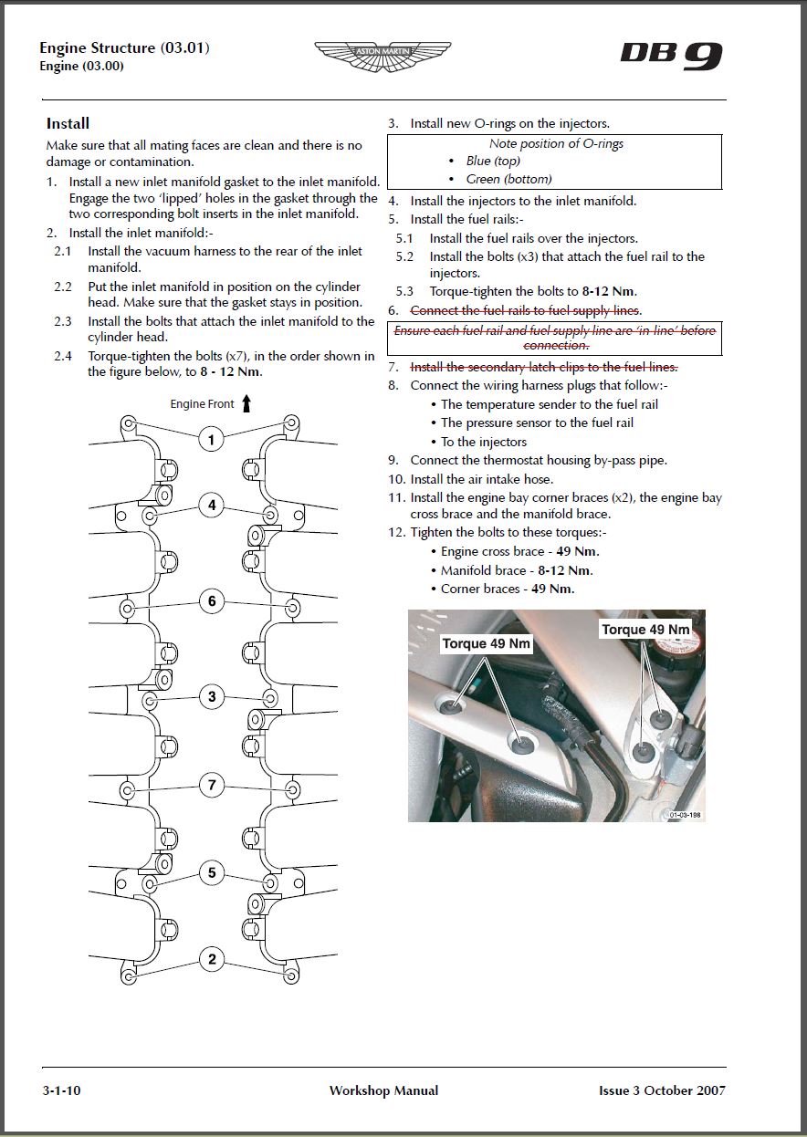 Installing the Engine Bay Cross Braces in an Aston Martin DB9 – Aston 1936