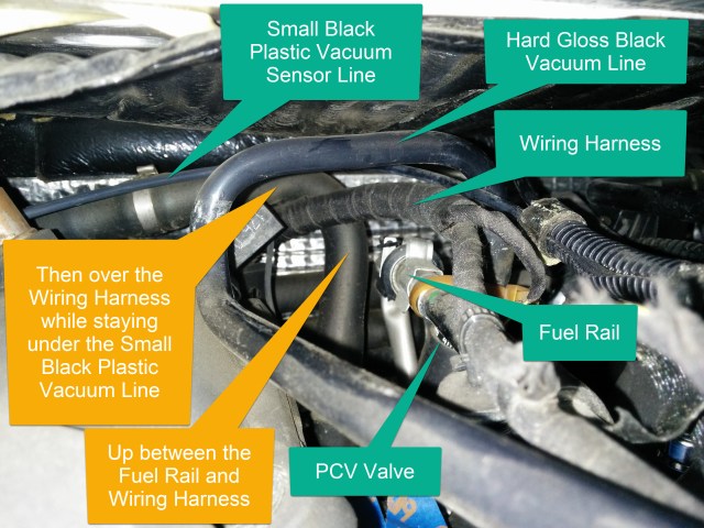 Installing the PCV Valve Vacuum Assembly Harness in an Aston Martin DB9 ...