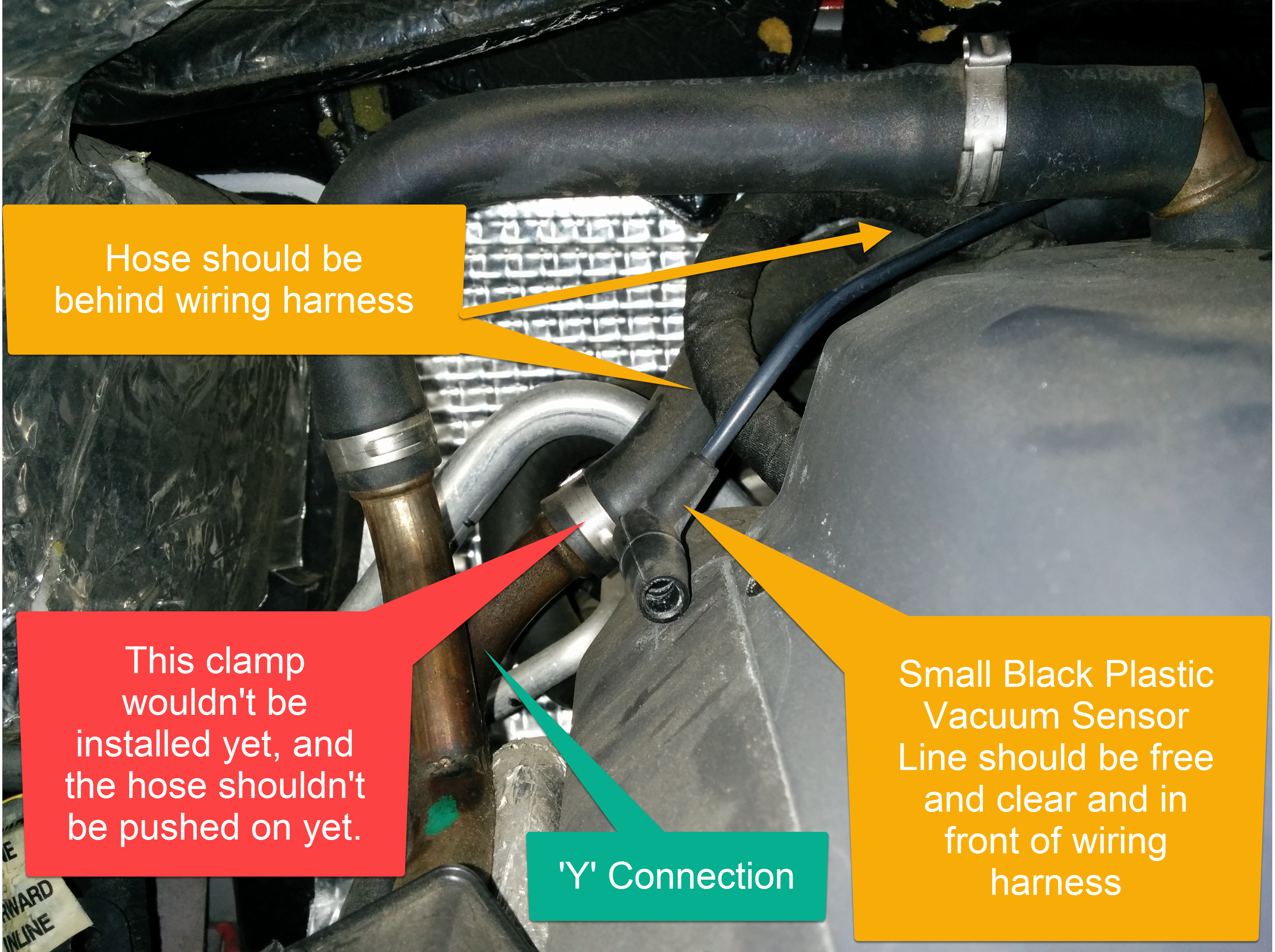 Installing the PCV Valve Vacuum Assembly Harness in an Aston Martin DB9 ...