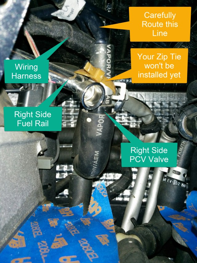 Installing the PCV Valve Vacuum Assembly Harness in an Aston Martin DB9 ...